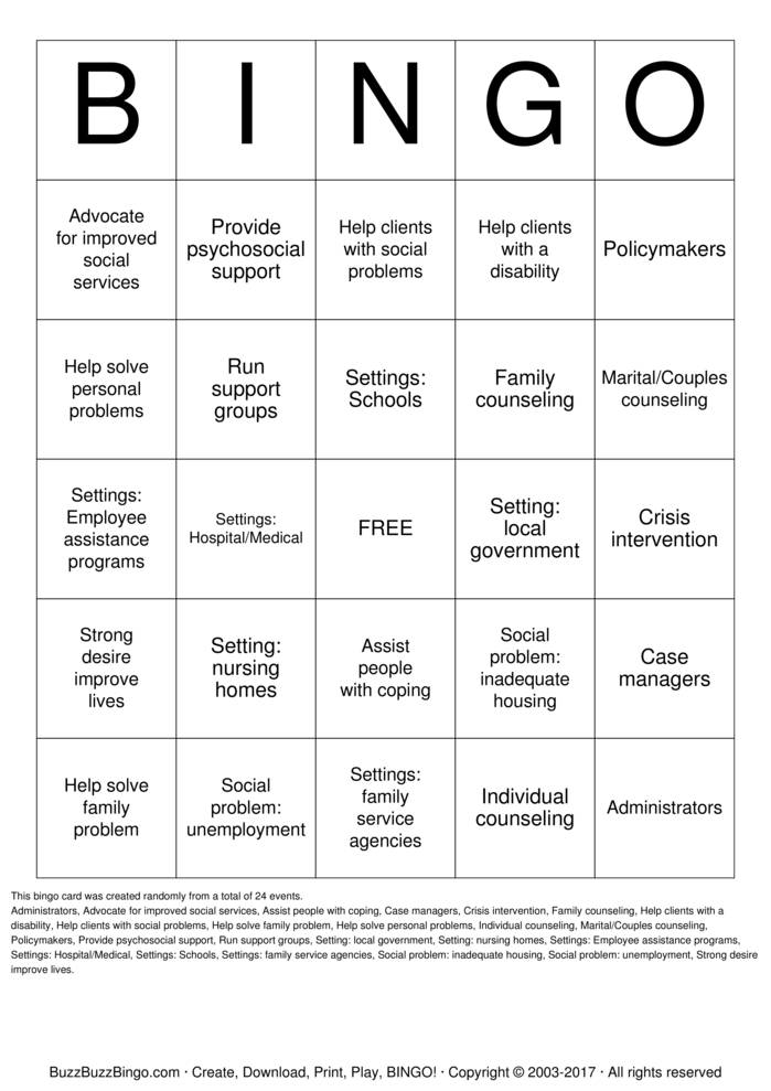 Coping Skills Bingo Cards to Download, Print and Customize!