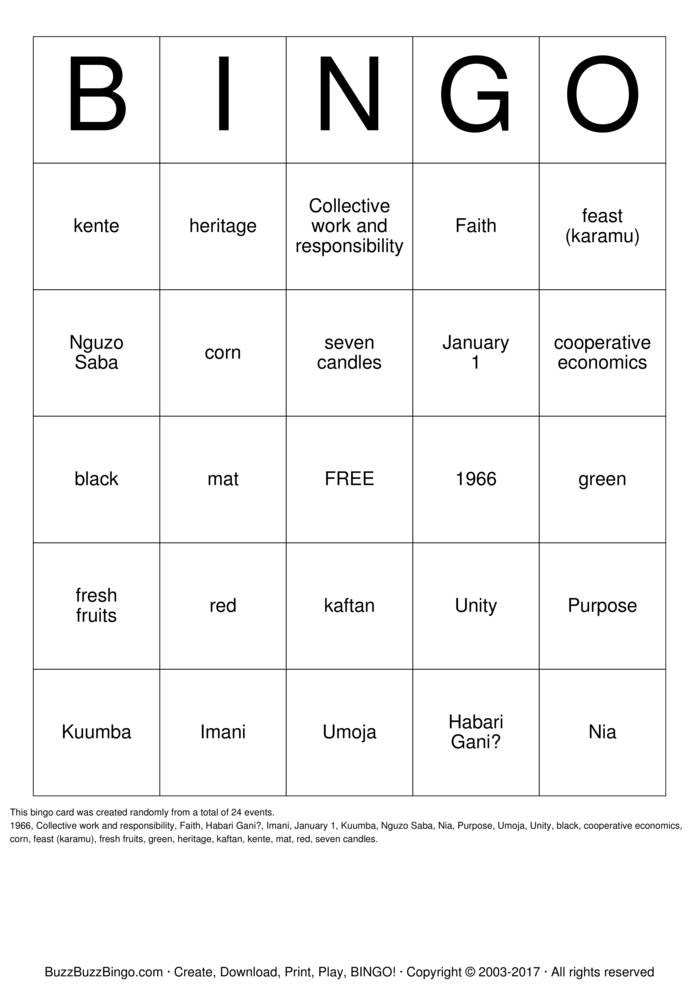 Custom Bingo Cards to Download, Print and Customize!