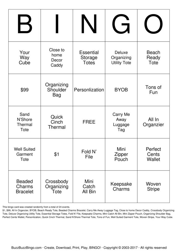 Custom Bingo Cards to Download, Print and Customize!