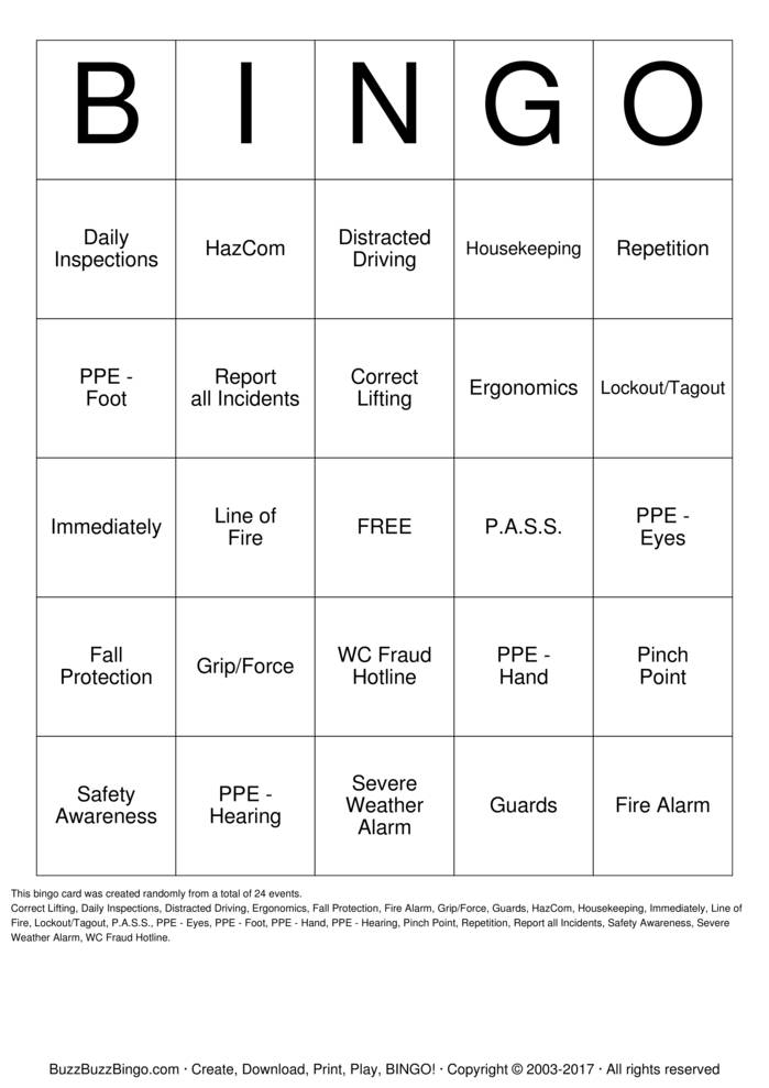 PPE Bingo Cards to Download, Print and Customize!