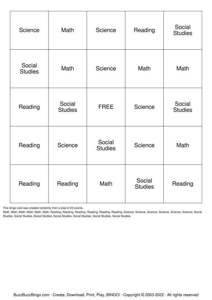 2ND GRADE Bingo Cards to Download, Print and Customize!