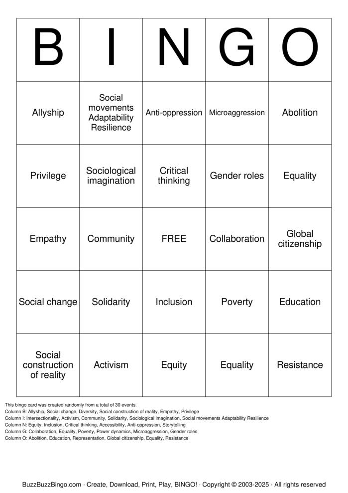 examples of microaggression Bingo Cards to Download, Print and Customize!