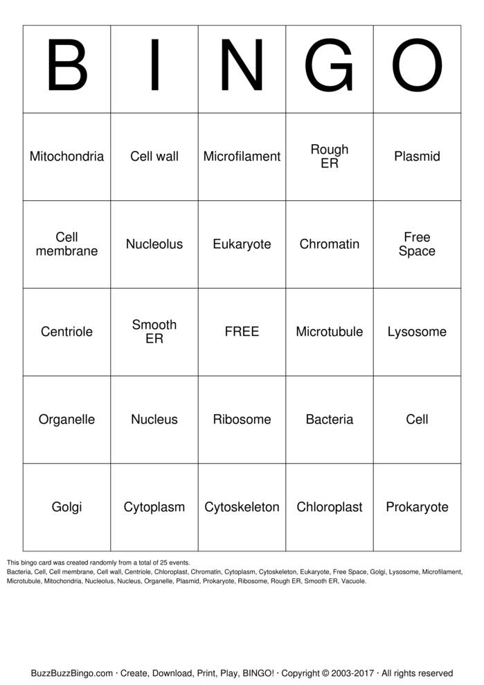 Cellular Bingo Bingo Cards to Download, Print and Customize!
