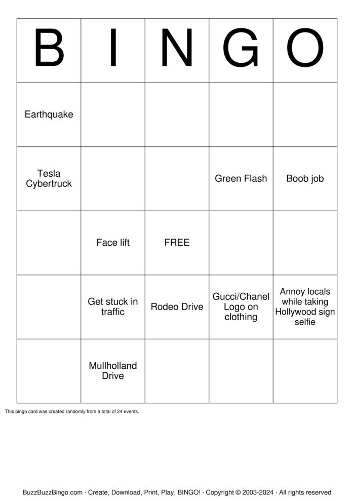 Custom Bingo Cards to Download, Print and Customize!