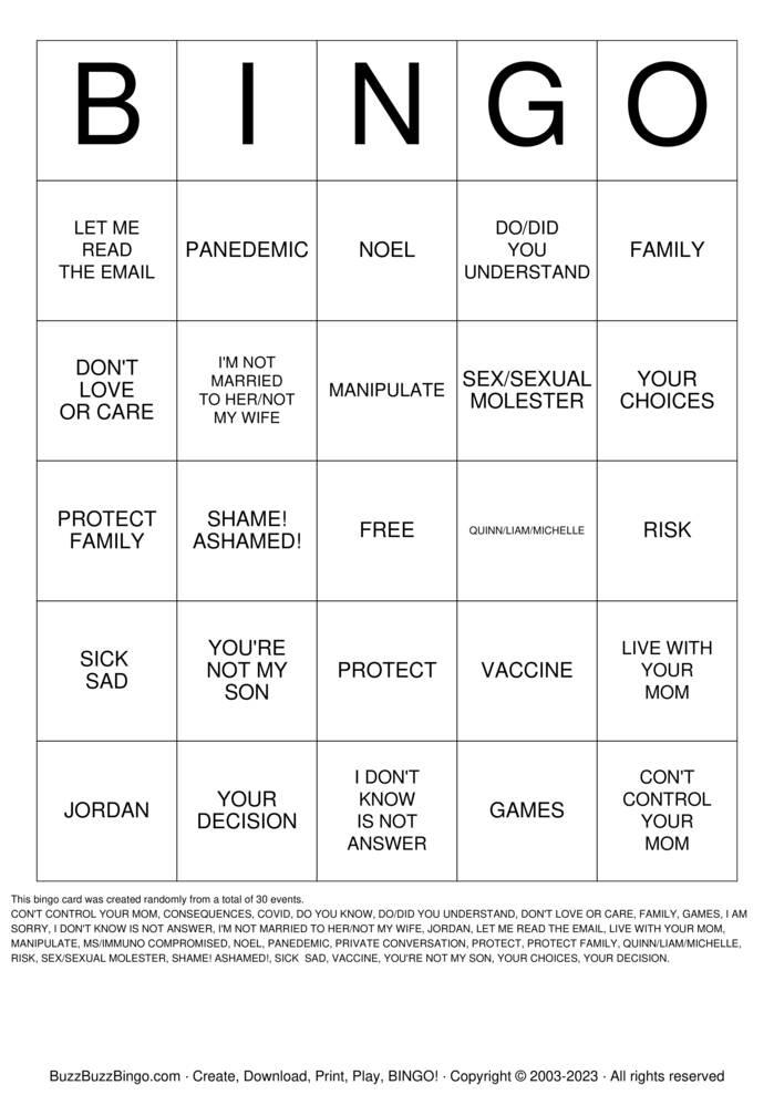 Friends BINGO Bingo Cards to Download, Print and Customize!