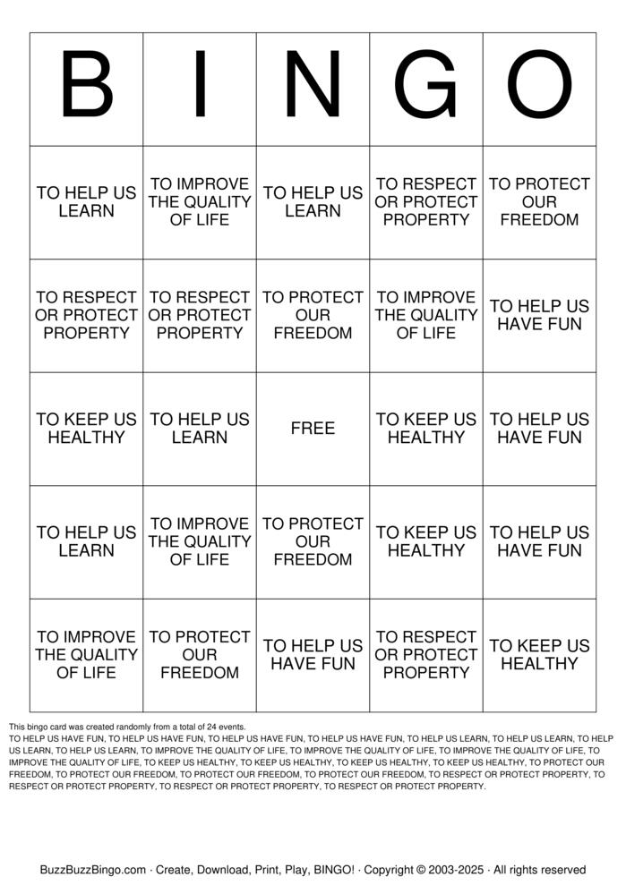ATTENDANCE H.E.R.O.S. Bingo Bingo Cards to Download, Print and Customize!