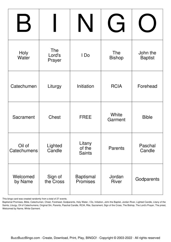 prayer Bingo Cards to Download, Print and Customize!