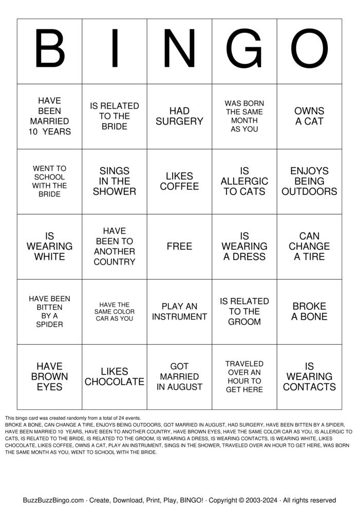 ICE BREAKER Bingo Cards to Download, Print and Customize!