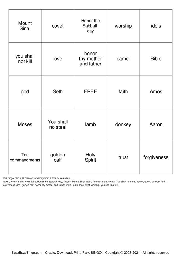 Books of the Bible Bingo Cards to Download, Print and Customize!