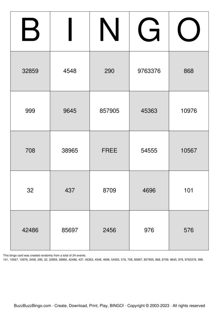 Math -Place Value Bingo Cards to Download, Print and Customize!
