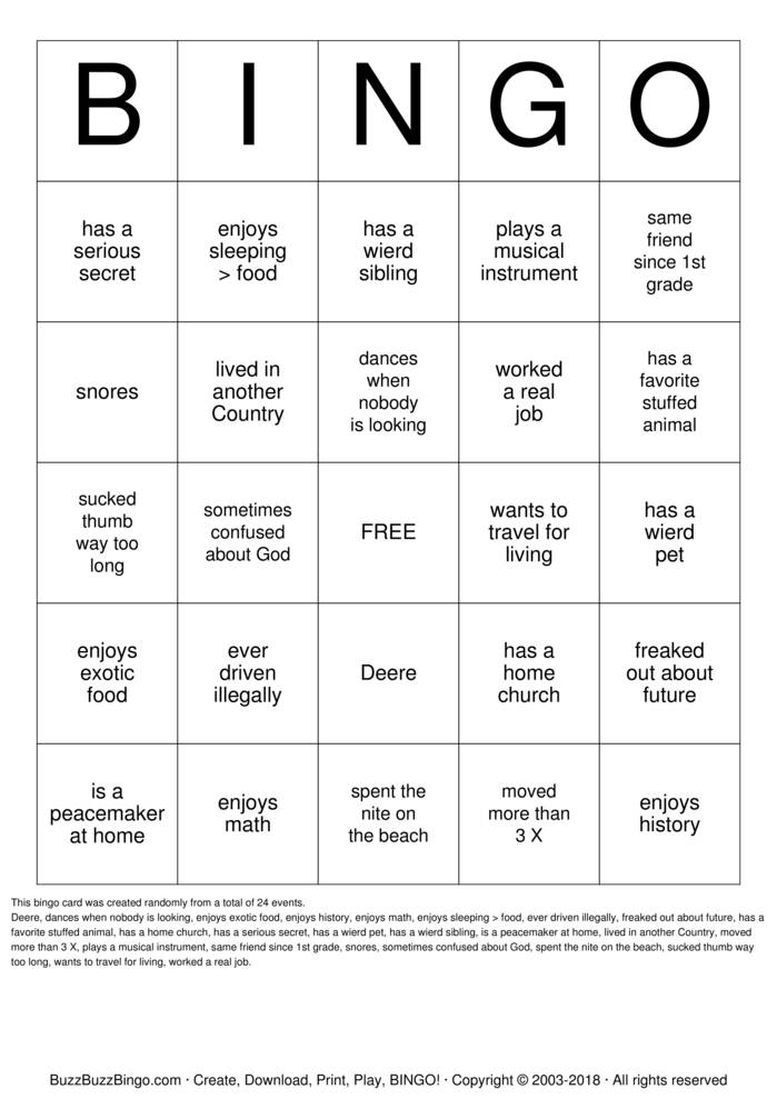 Spiritual Bingo Bingo Cards to Download, Print and Customize!