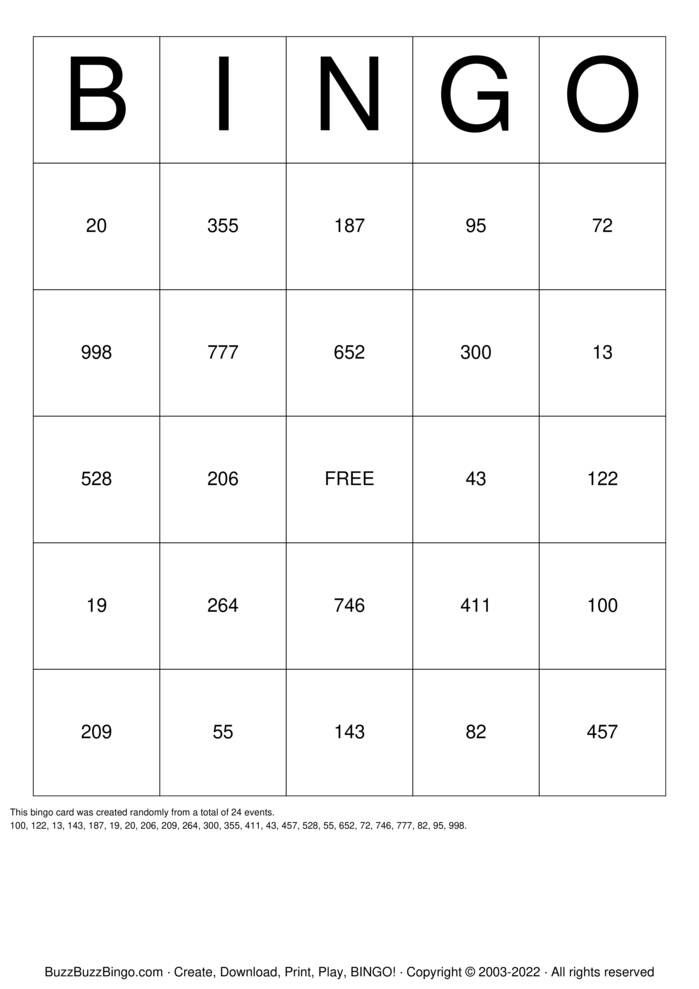Place Value Bingo Cards to Download, Print and Customize!