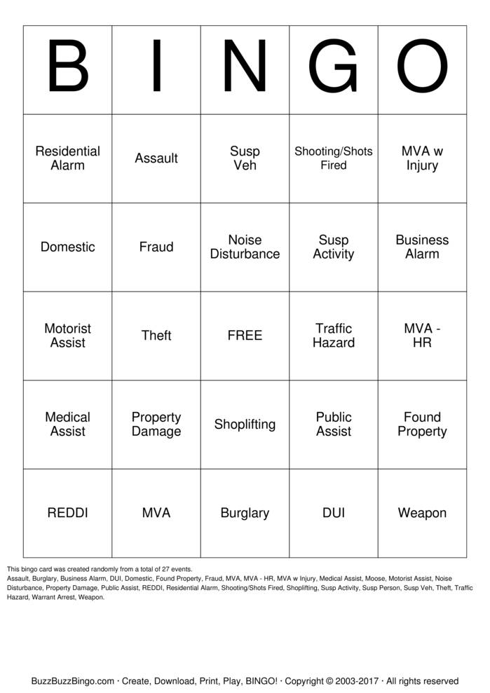Dispatch Bingo Cards to Download, Print and Customize!