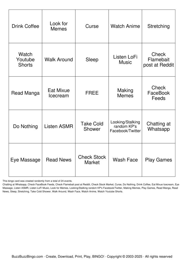 BLOCK Bingo Cards to Download, Print and Customize!