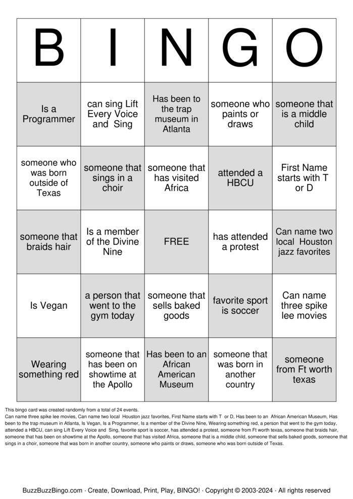 BEAN Juneteenth Bingo Bingo Cards to Download, Print and Customize!