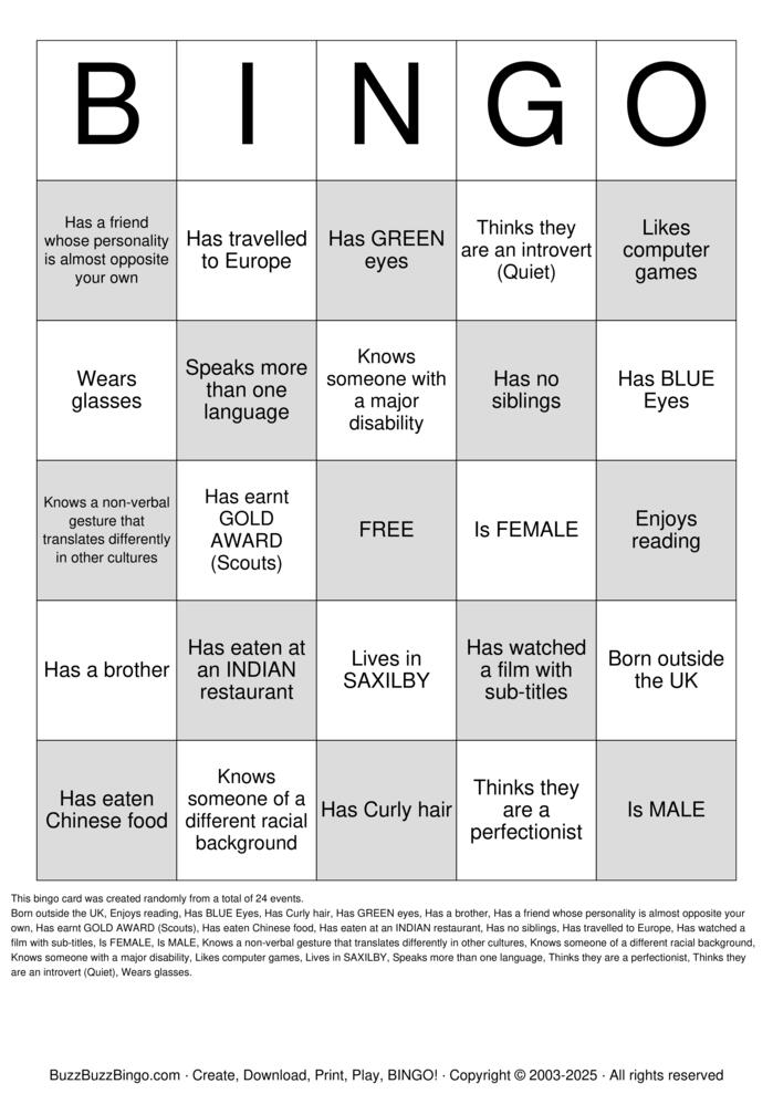 Diversity Bingo Cards to Download, Print and Customize!