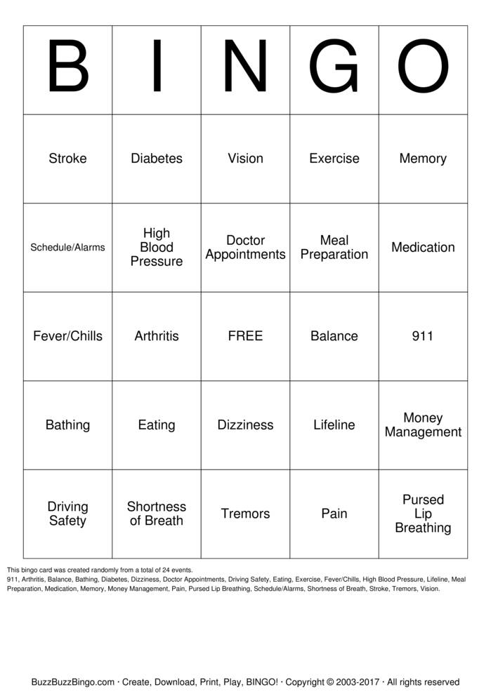 Medication Bingo Cards to Download, Print and Customize!