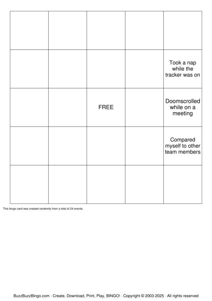 BLOCK Bingo Cards to Download, Print and Customize!