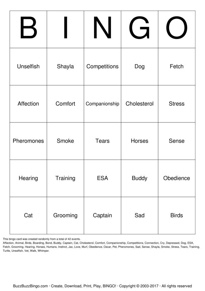 Grief Bingo Cards to Download, Print and Customize!