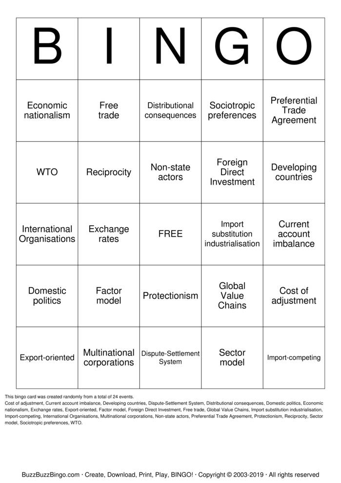 IPE Bingo Cards to Download, Print and Customize!