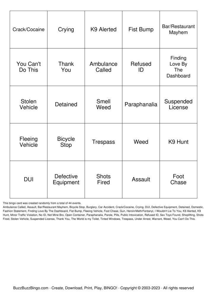 OP Live Bingo Cards to Download, Print and Customize!