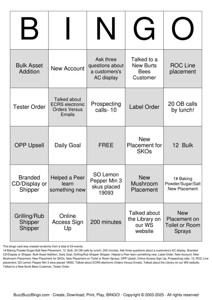 10X10 Bingo Cards to Download, Print and Customize!