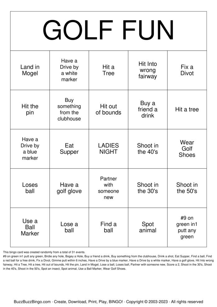 Ladies Night Bingo Cards to Download, Print and Customize!