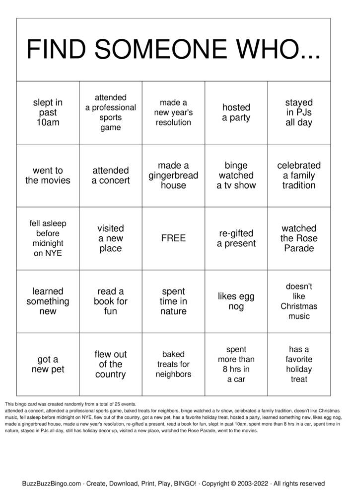Winter Break Bingo Cards to Download, Print and Customize!