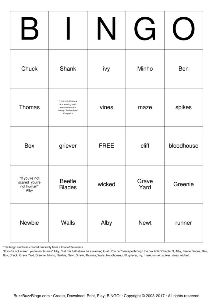 ELA Vocabulary Bingo Cards to Download, Print and Customize!