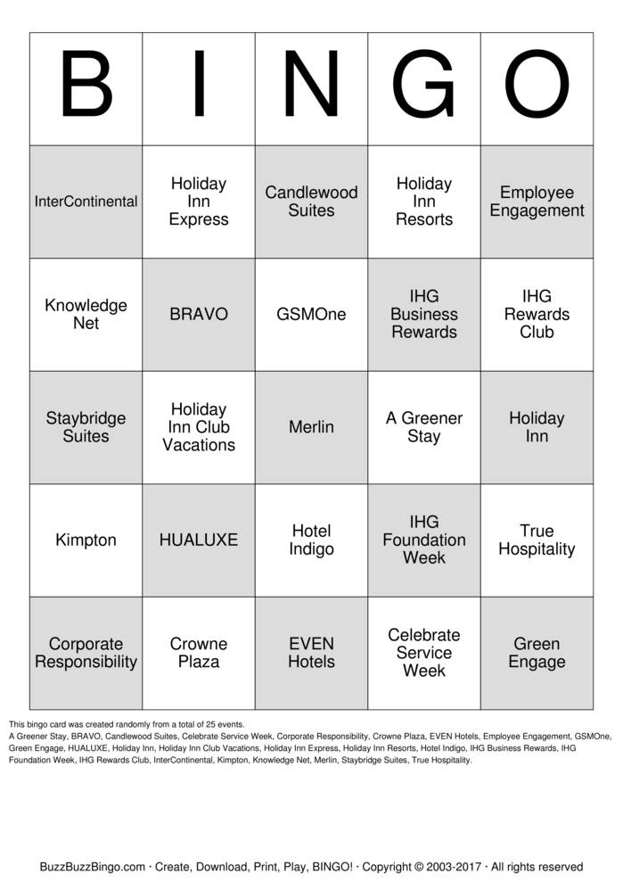 GSM Bingo Bonanza Bingo Cards to Download, Print and Customize!