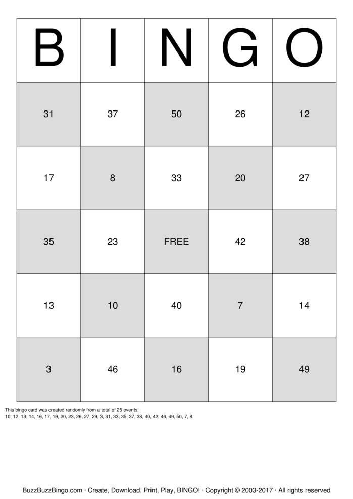 1 49 Bingo Cards To Download Print And Customize 1 49 Bingo Cards To Download Print And Customize
