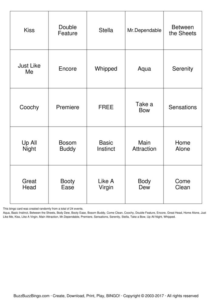 PURE ROMANCE Bingo Cards to Download, Print and Customize!