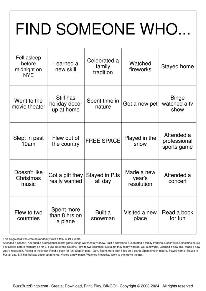 Winter Break Bingo Cards to Download, Print and Customize!