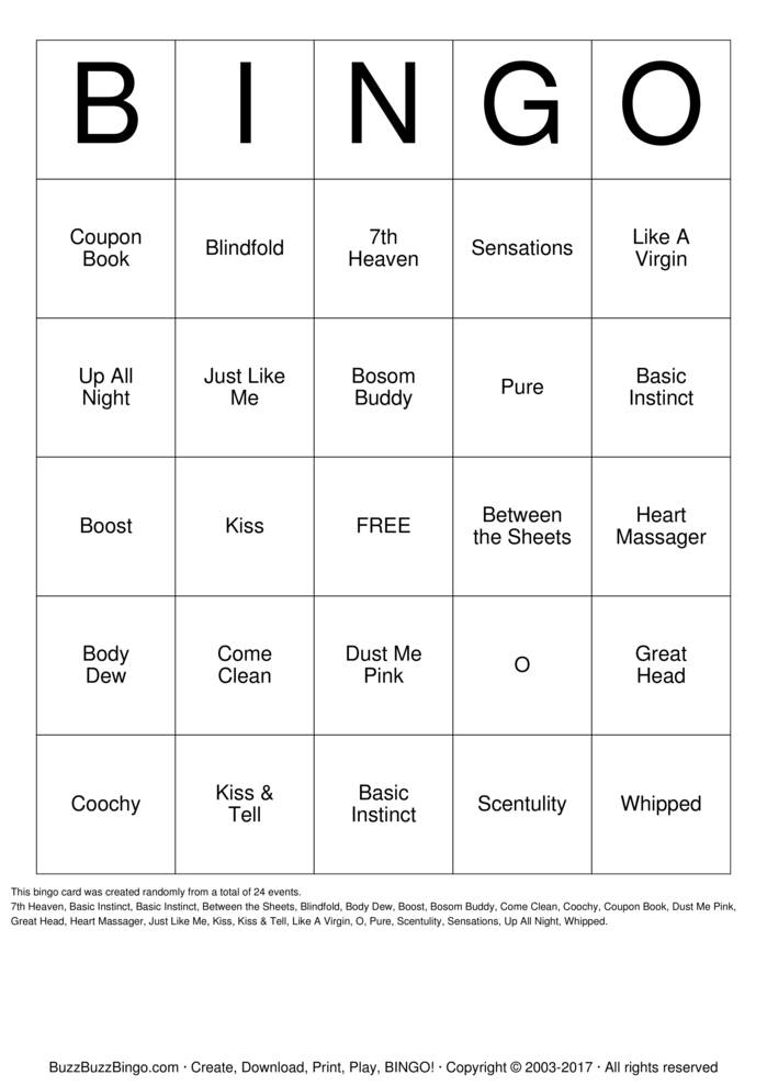 PURE ROMANCE Bingo Cards to Download, Print and Customize!