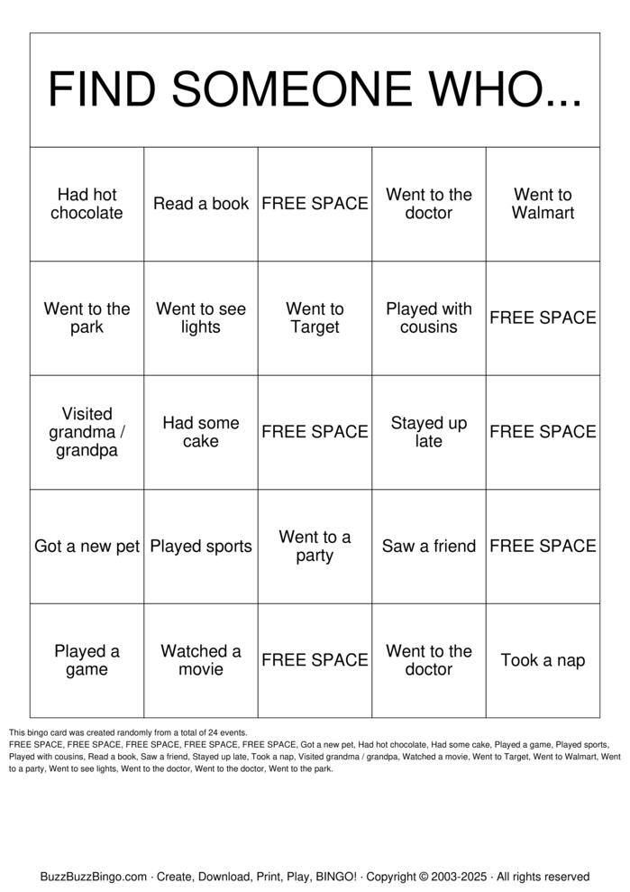 Winter Break Bingo Cards to Download, Print and Customize!