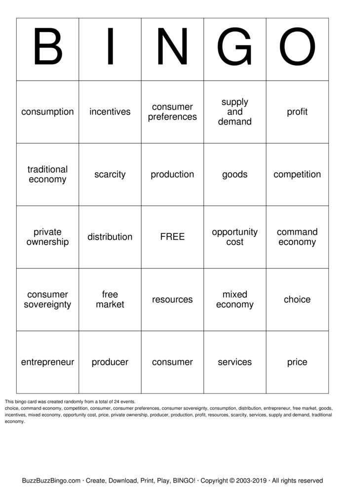 CE #11 Vocabulary Bingo Cards to Download, Print and Customize!