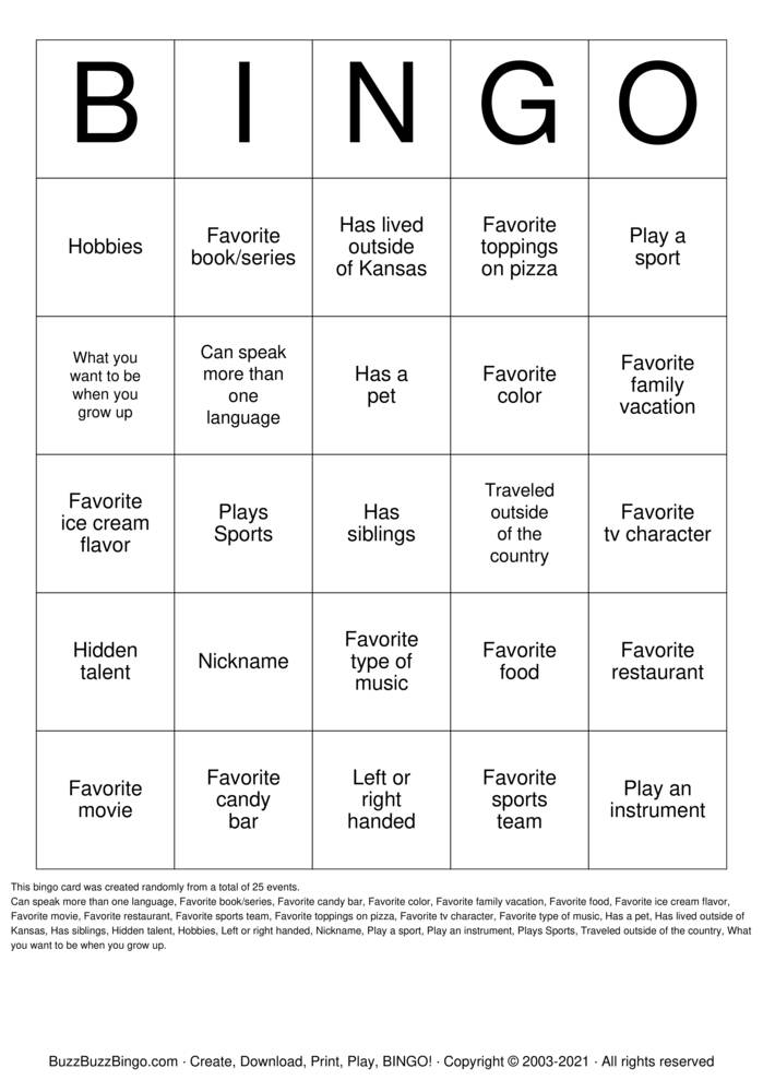 First Day of School Bingo Cards to Download, Print and Customize!