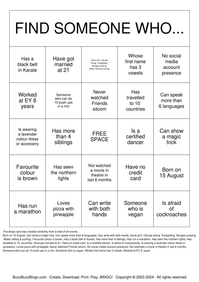 Getting to Know You! Bingo Cards to Download, Print and Customize!