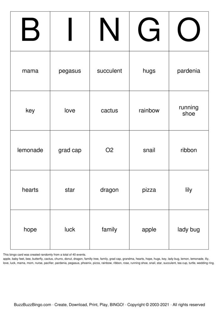 Origami Owl Bingo Cards to Download, Print and Customize!