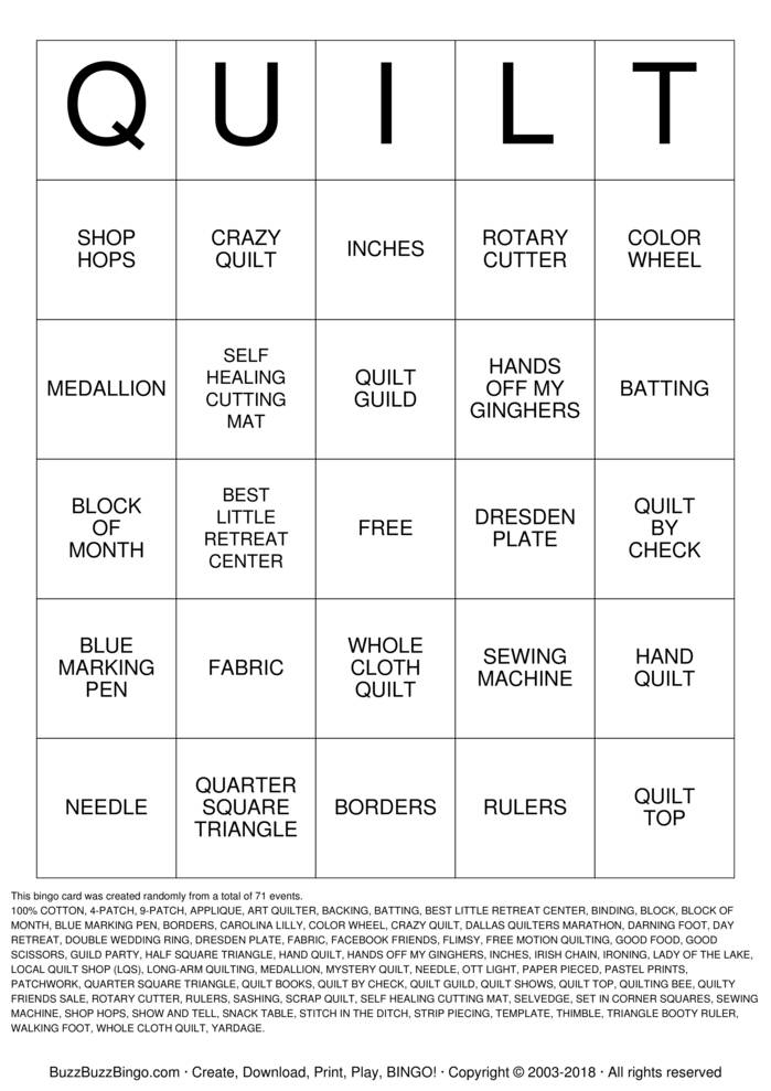 Bingo Cards to Download, Print and Customize!