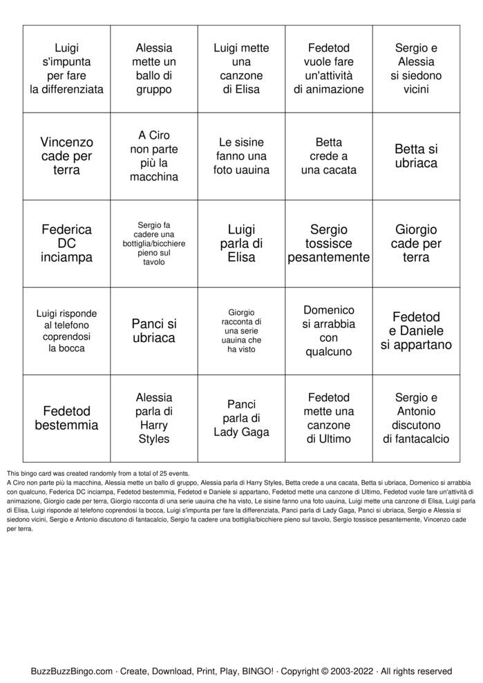 Boyle Bingo Cards to Download, Print and Customize!