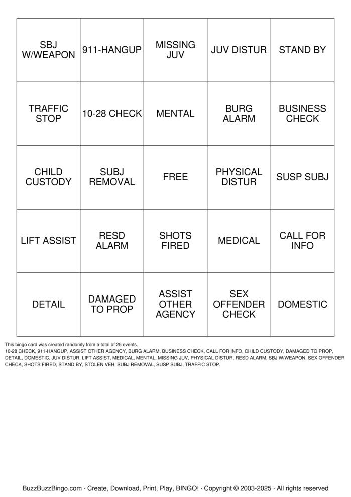 Dispatch Bingo Cards to Download, Print and Customize!