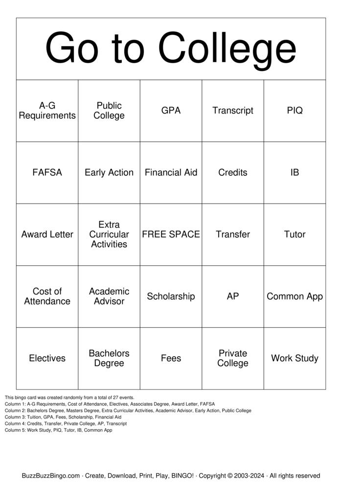 Write On Version 6 Bingo Cards to Download, Print and Customize!