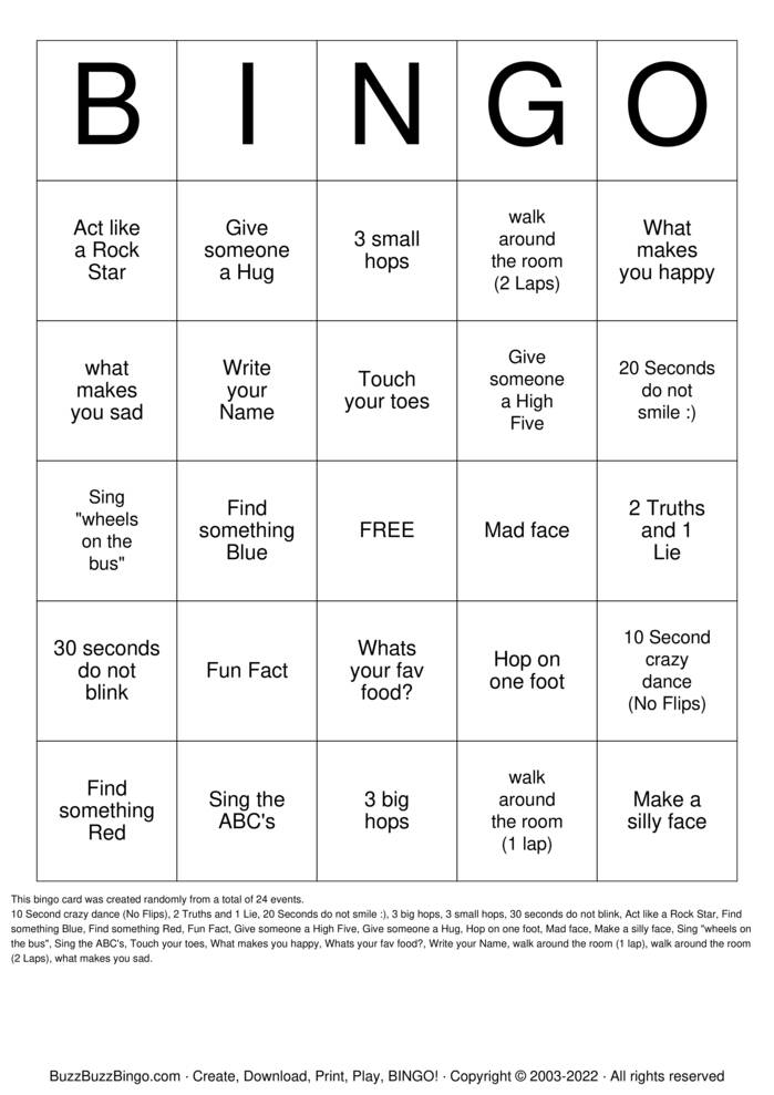 September Bingo Cards to Download, Print and Customize!