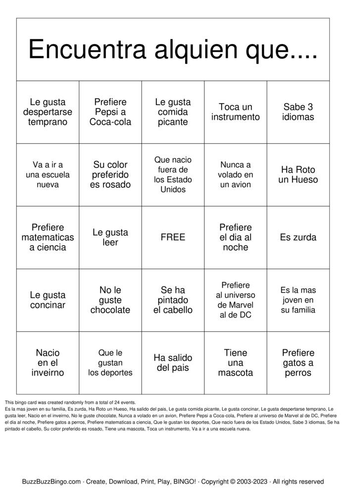 Getting to Know You! Bingo Cards to Download, Print and Customize!