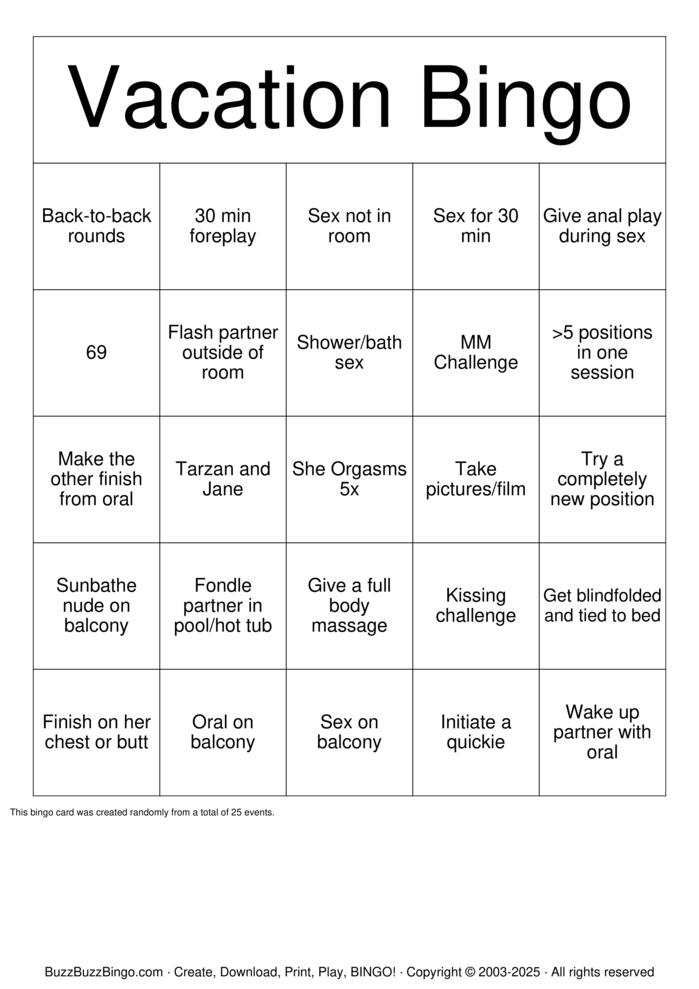 Vacation Bingo Bingo Cards to Download, Print and Customize!