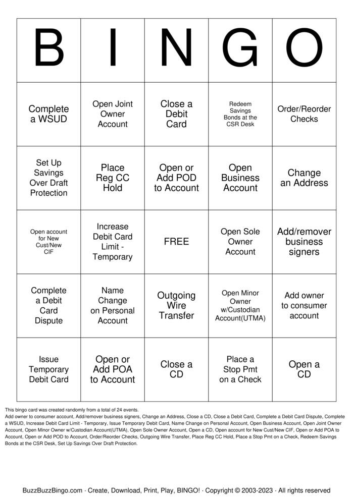 BINGO Bingo Cards to Download, Print and Customize!