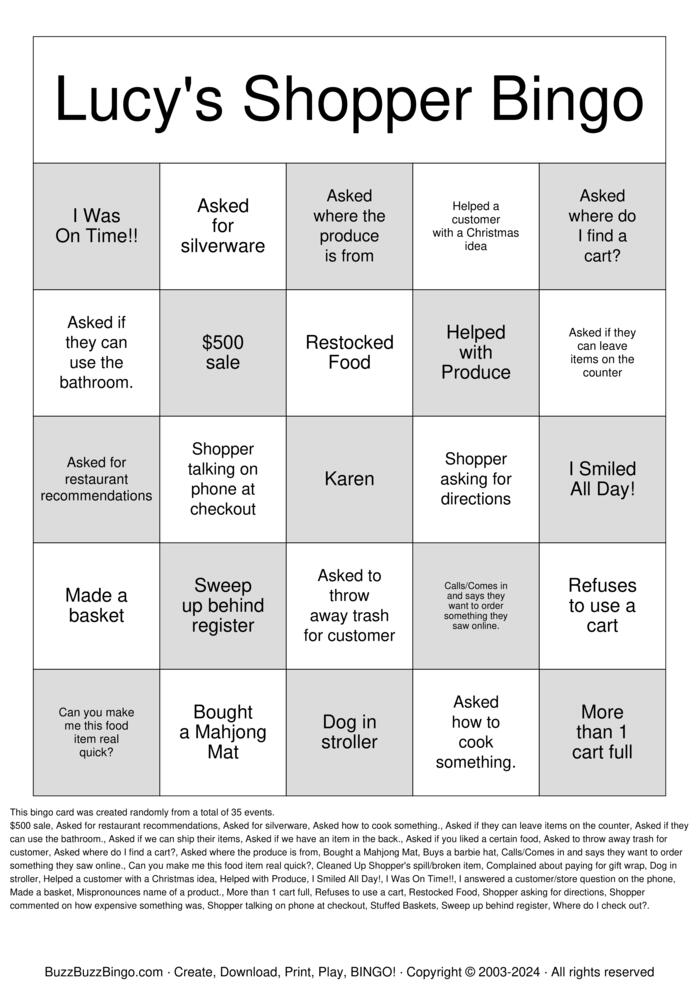 Custom Bingo Cards to Download, Print and Customize!
