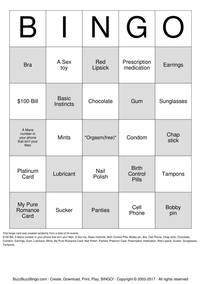 PURE ROMANCE Bingo Cards to Download, Print and Customize!