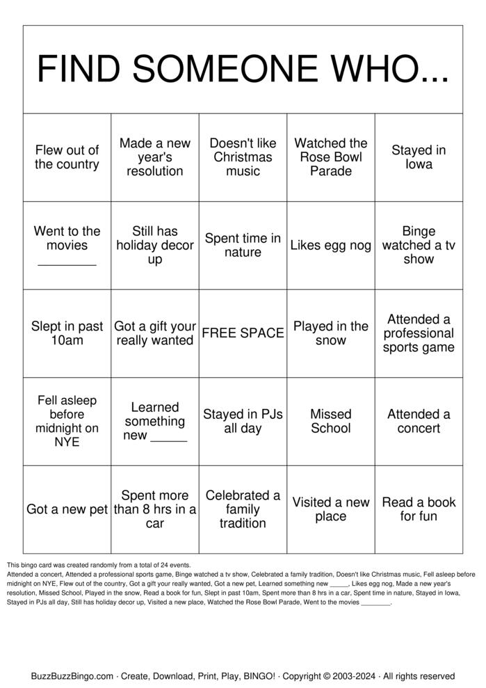 Winter Break Bingo Cards to Download, Print and Customize!